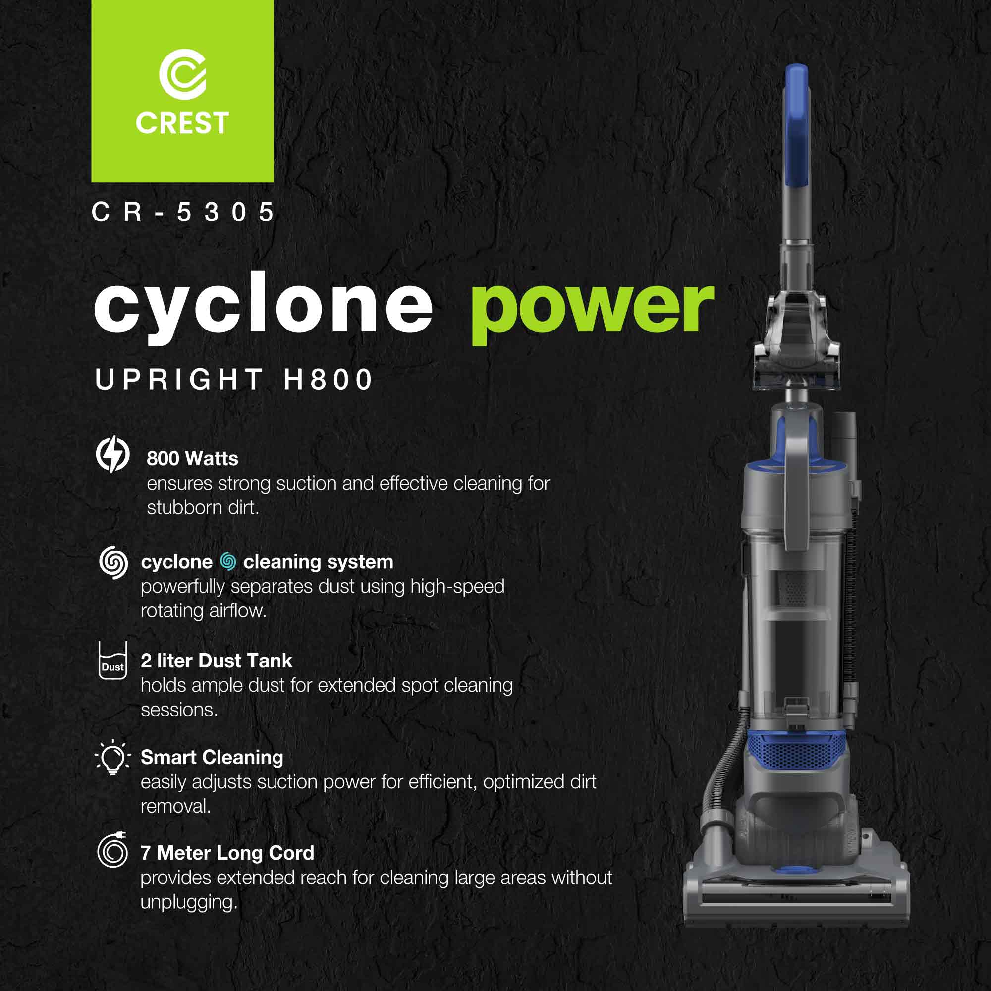 Ultra Clean Cyclone Upright Vacuum | مكنسة كهربائية عمودية بتقنية الإع ...